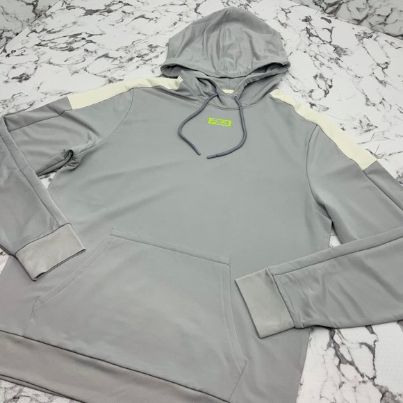 Fila | Shirts | Mens Fila Grey White Pullover Hoodie Track Jacket Nwt ...
